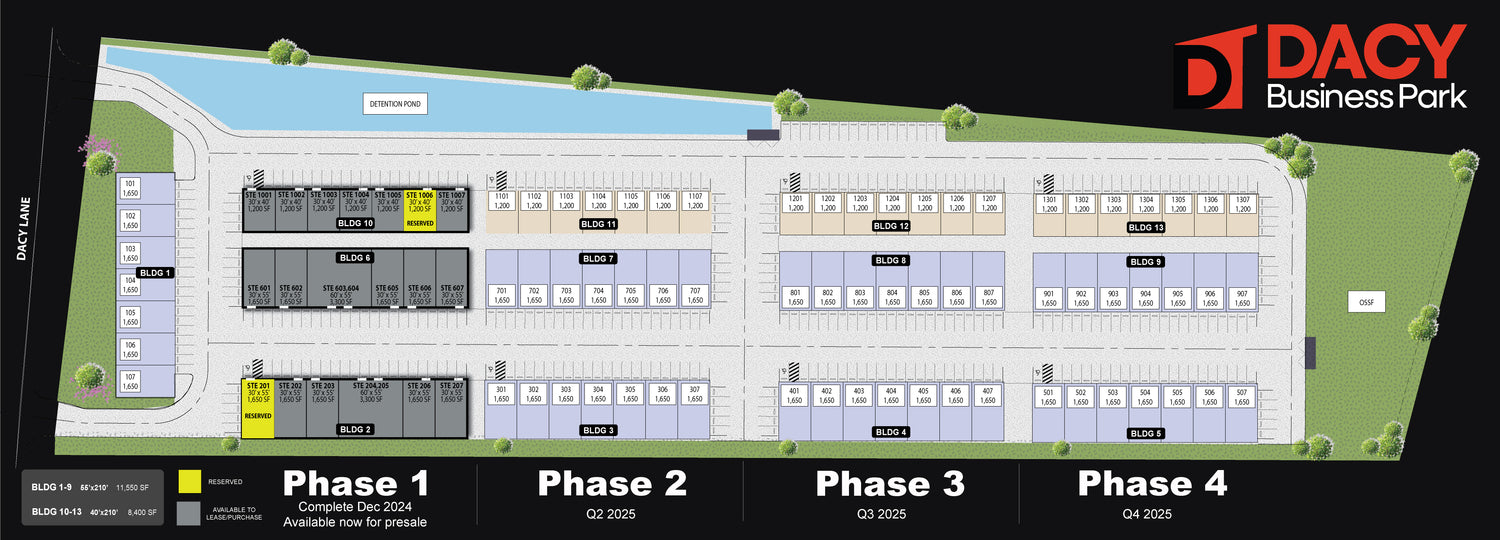 Dacy Business Park, 3300 Dacy Lane, Kyle, TX Modern Flex Warehouses